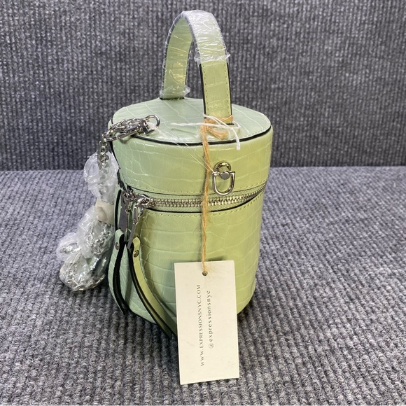 Expressions Nyc | Bags | Expressions Nyc Vegan Leather Barrel Bag ...